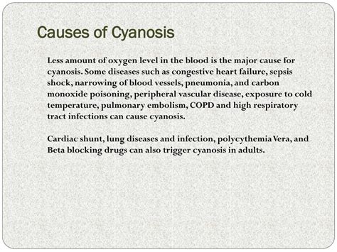 Ppt Cyanosis Powerpoint Presentation Free Download Id7942880