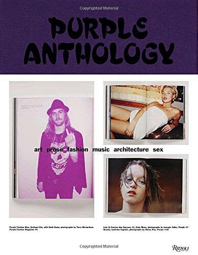 Purple Anthology Art Prose Fashion Music Architecture Sex By Olivier