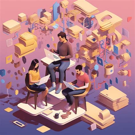 Premium Photo Isometric Design Computerbased Concept