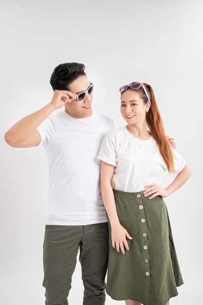 Premium Photo Woman And Man Look In Bewilderment Touch Rim Of