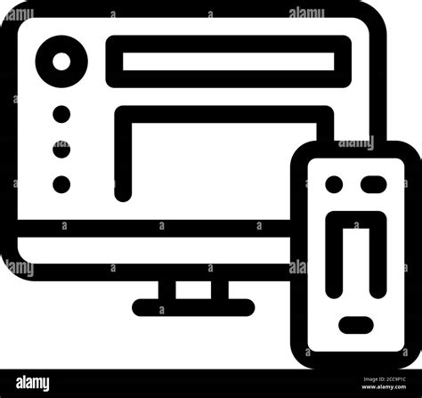 Adaptive Picture Icon Vector Outline Illustration Stock Vector Image Art Alamy
