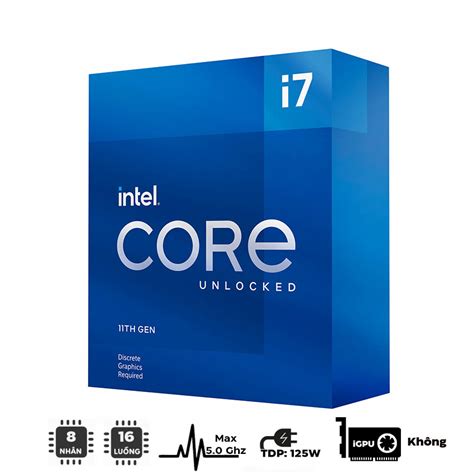 Cpu Intel Core I7 11700kf 36ghz Turbo Up To 5ghz 8 Nhân 16 Luồng