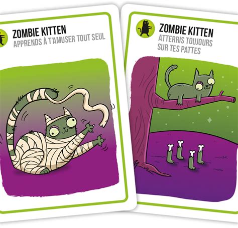 Exploding Kittens Zombie Kittens Le Renard Et La Souris