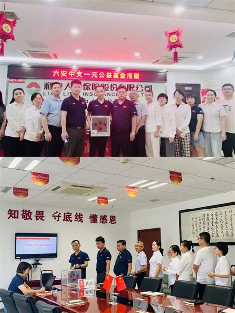 利安人寿六安中支开展“一元公益基金”募捐活动 六安市保险行业协会【官网】