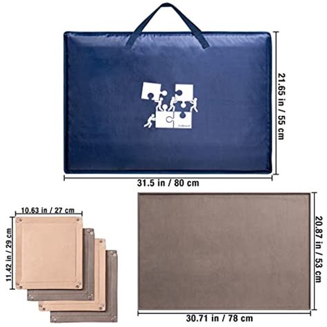 Lavievert 1000 Pieces Jigsaw Puzzle Board Portable Puzzle Case With 4
