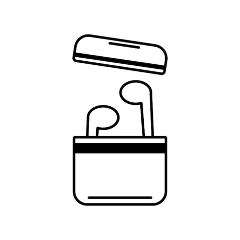 에어팟 일러스트 Eps 10 프리미엄 벡터