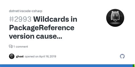 Wildcards In Packagereference Version Cause Omnisharp To Hang Issue