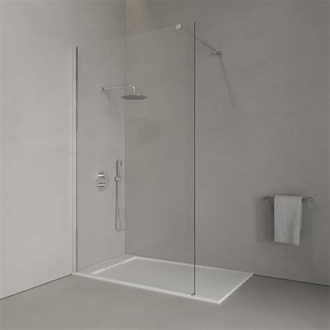 Modern Chrome Shower Screen Glass Nôsa