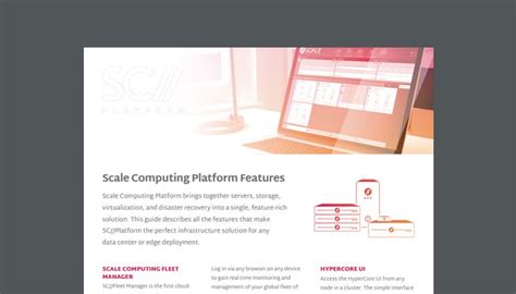 scale computing platform features guide insight