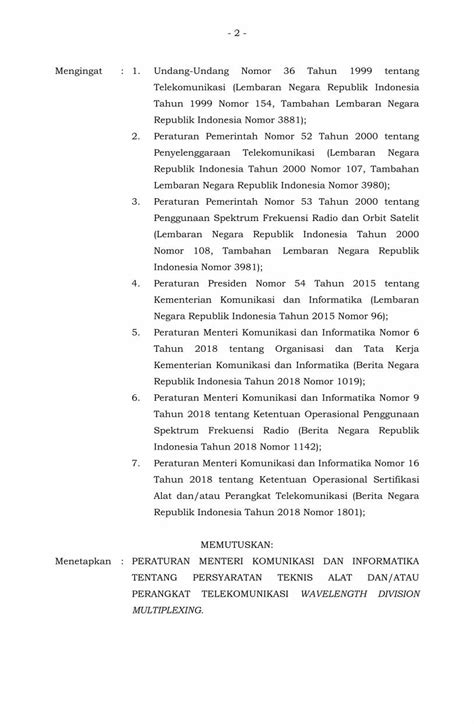 PDF PERATURAN MENTERI KOMUNIKASI DAN INFORMATIKA FilePeraturan Menteri Ini Wajib Apabila