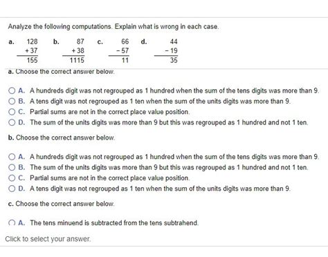 solved analyze the following computations explain what is
