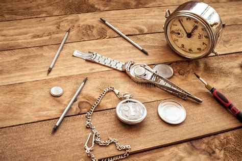 Table D Horloger Image Stock Image Du Micro Horloger 877655