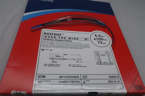 New Boston Scientific 3917106107 Mustang Otw Pta Balloon Dilatation