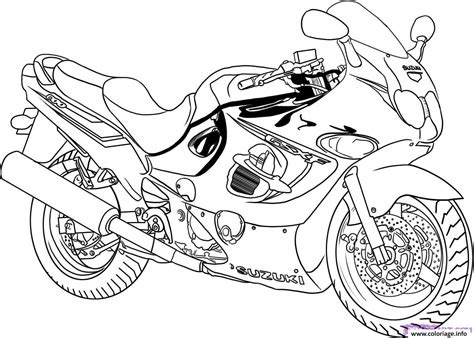 Coloriage Moto De Course 5 Dessin