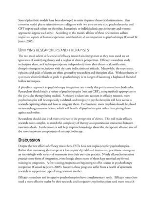 Evidence Based Treatments And Integrative Psychotherapy PDF Free