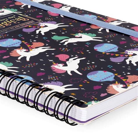 Lined Spiral Notebook A5 Sheet Large Unicorn