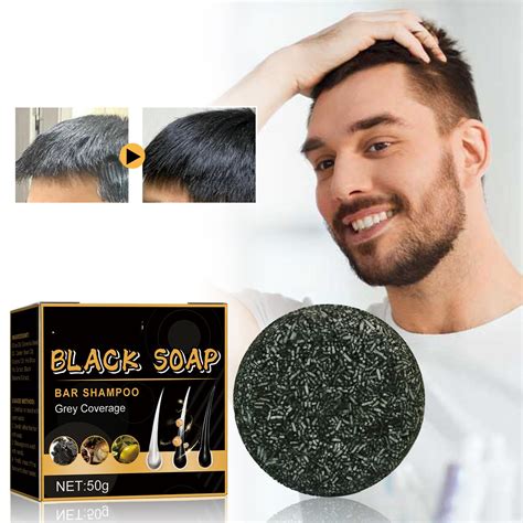 Kegualv Gray Hair Reverse Bar Gray Hair Coverage Soap Natural Grey Hair
