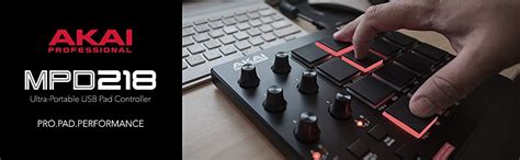 Akai Professional MPD Portable USB MIDI Pad Controller With LED Backlit MPC Pads And