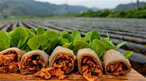 1년2번 수확한 배추로 맛있게 만들어진 영월 옥이네 메밀전병 론칭 라이브킹 라이브커머스 영월콩쥐 콩쥐각 Youtube