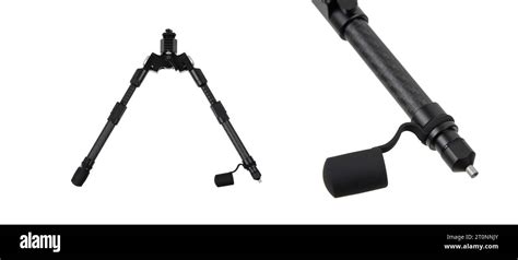 Modern Metal Folding Bipod For A Rifle Or Carbine A Device For The