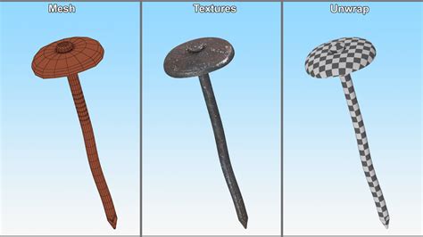 Roofing Nails Old Model Turbosquid 2062045