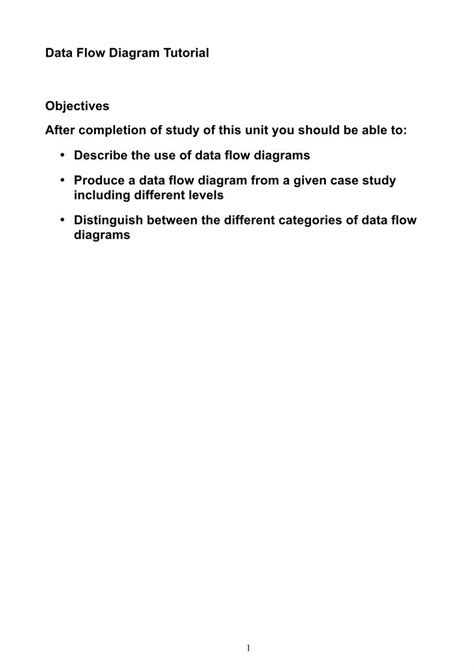 Pdf Data Flow Diagram Tutorial After Completion Of Study Of Dokumen