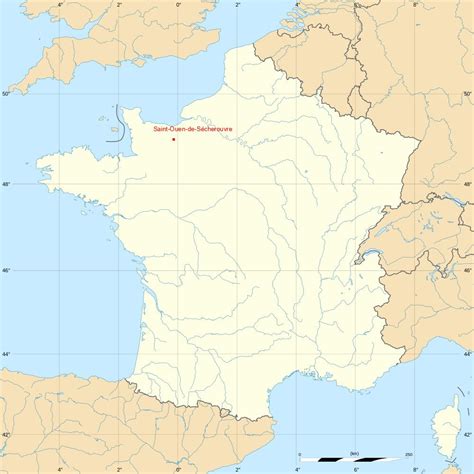 Fond de carte avec Saint Ouen de Sécherouvre