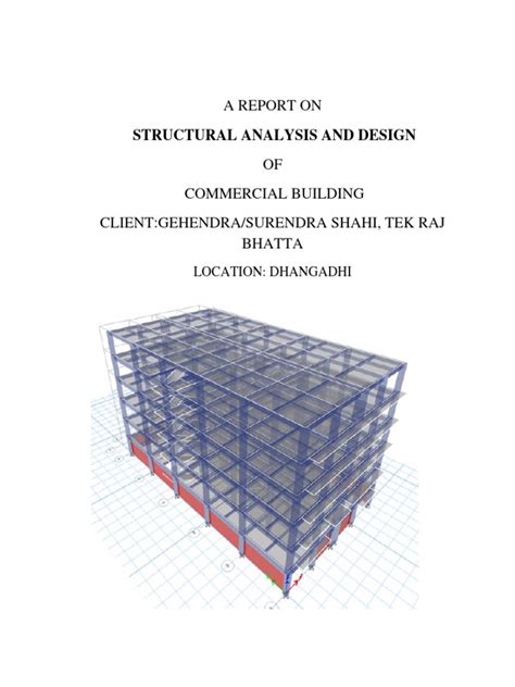 Gahendra Shahi Structural Report Nbc Final Download Free Pdf Structural Load Beam Structure