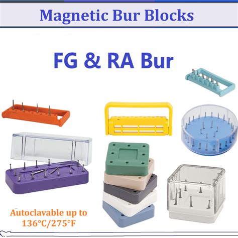 Dental Lab Fg Ra Magnetic Bur Block Bur Caddy Bur Gurad Station Holds
