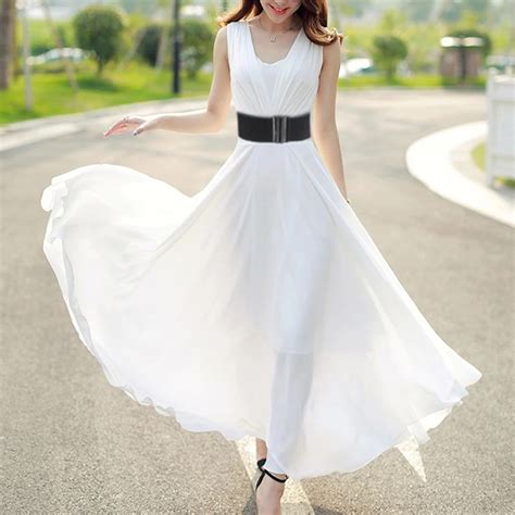 Dress Belt Elegant Women Lady Girls Silver Wide Buckle Stretch Elastic
