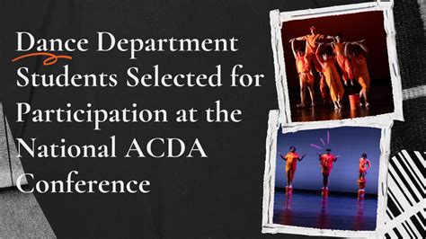 Dance Department Students Selected For Participation At The National