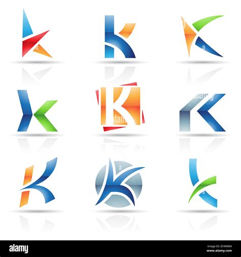Vector Illustration Of Abstract Icons Based On The Letter K Stock Photo Alamy