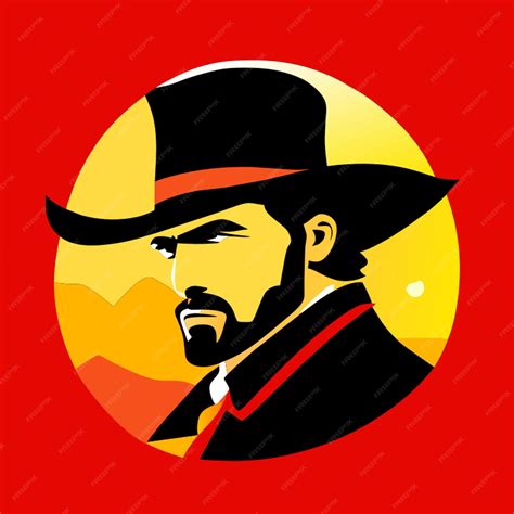 Red Dead Redemption Arthur Morgan Vector Ilustração De Desenho Animado