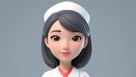 Premium Photo Cartoon Nurse Illustration