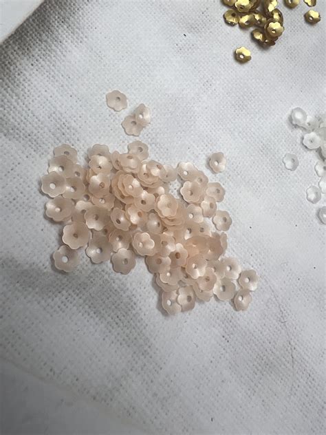5g 3d Flower Plum Blossom Sequins Matte 5mm Cup Paillettes