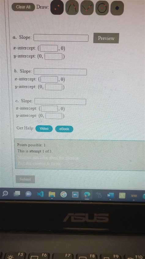 Solved Graph Each Of The Following Lines In Each Case Name