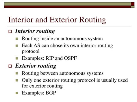 Ppt Chapter 13 Routing Protocols Rip Ospf And Bgp Powerpoint