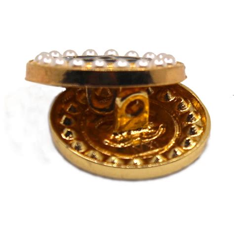 5pc Metal Perle Knapper Rhinetone Bryllup Boks Dek Grandado