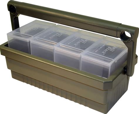 Mtm Ssc Shotshell Box Caddy With 4 Shell Stackers Strong