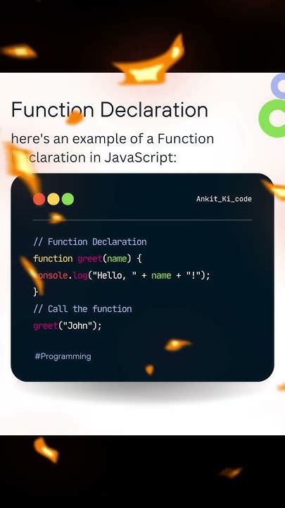 Function Declaration In Javascript Gsap Coding Htmlcss
