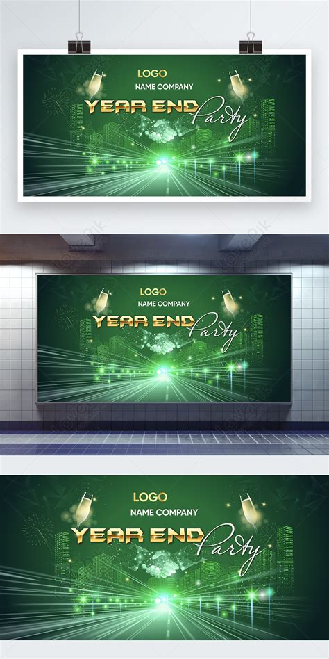 Year End Party Happy New Year Background Template Template Image