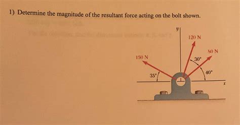 Answered 1 Determine The Magnitude Of The Bartleby