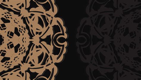 당신의 로고 아래 디자인인도 갈색 패턴검은 색상의 Baner 강도는 돈을 훔친다 범인은 금화를 훔친다 강도 및 금융 보안 개념 플랫 스타일 벡터 0명에 대한 스톡 벡터 아트