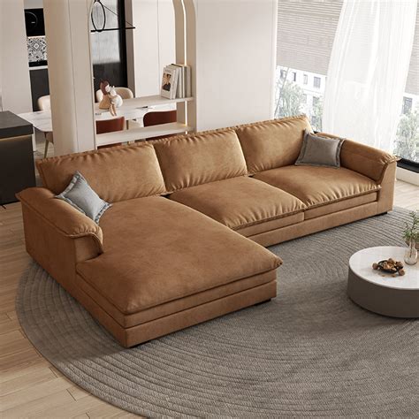 Luxury Fabric Three Seat Hotel Lobby Furniture Puffle Shaped Living