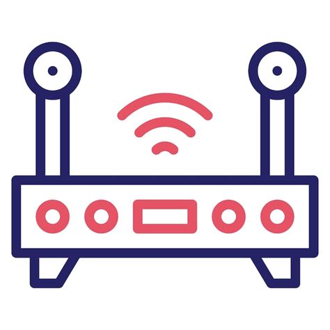 Wifi Router Vector Icon Illustration Of Smart City Iconset Premium Vector