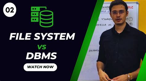 File System Vs Dbms Disadvantages Of File System Dbms Youtube