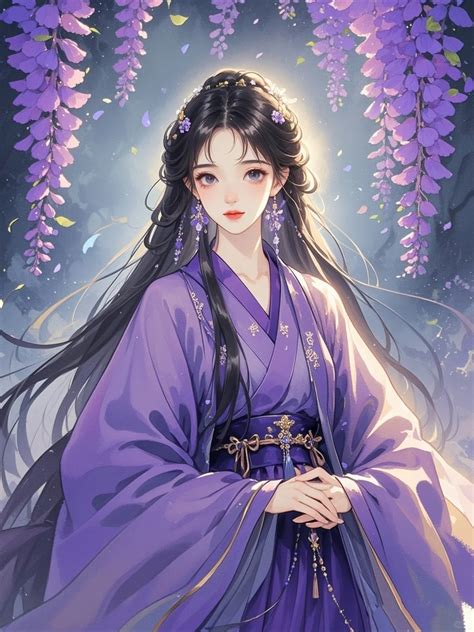 如梦似幻 紫裳倩影令人陶醉