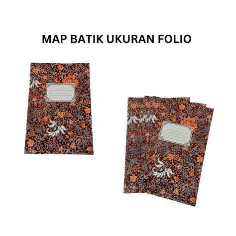 Jual Stopmap Batik Stop Map Batik Satuan Stopmap Folio Murah Bahan Karton Premium Shopee