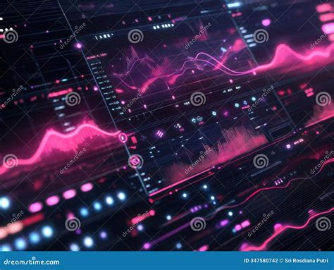 Visualizing Data Dynamic Charts Graphs Illuminate Trends Futuristic