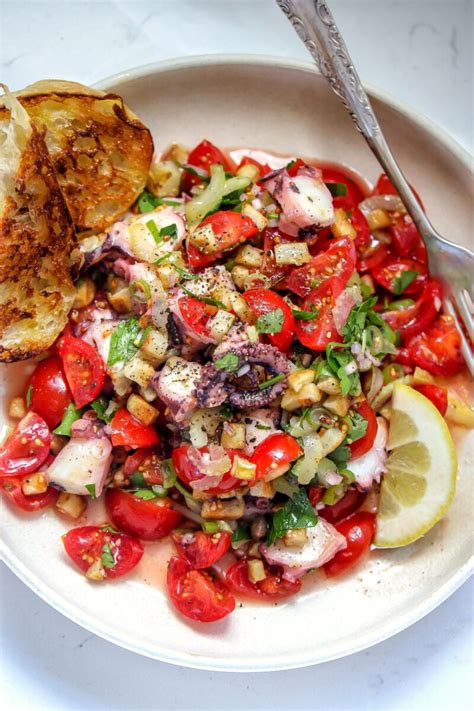 Octopus Salad Food My Muse